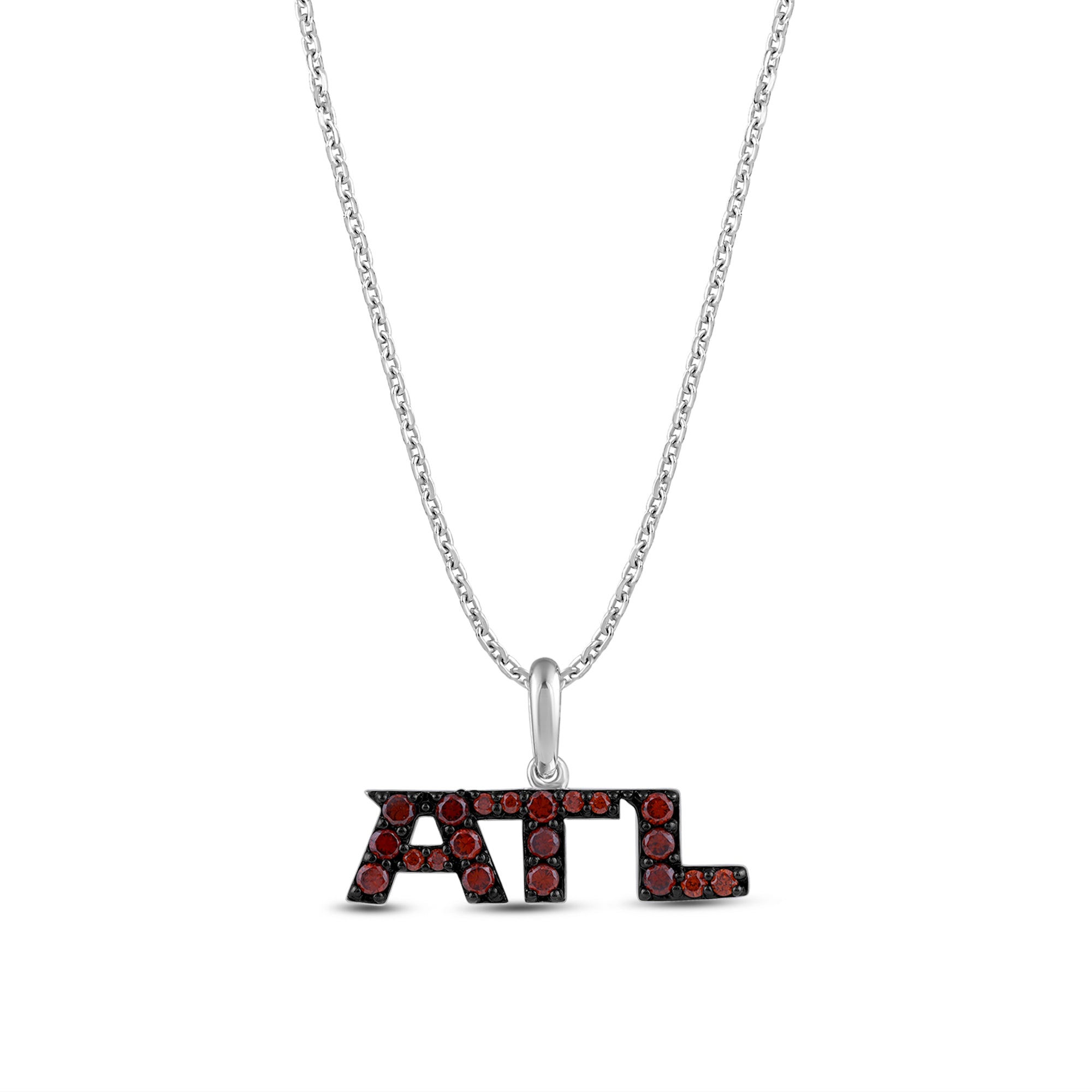 NFL ATLANTA FALCONS WOMEN'S TEAM PENDANT with Red Cubic Zirconia, Ster ...